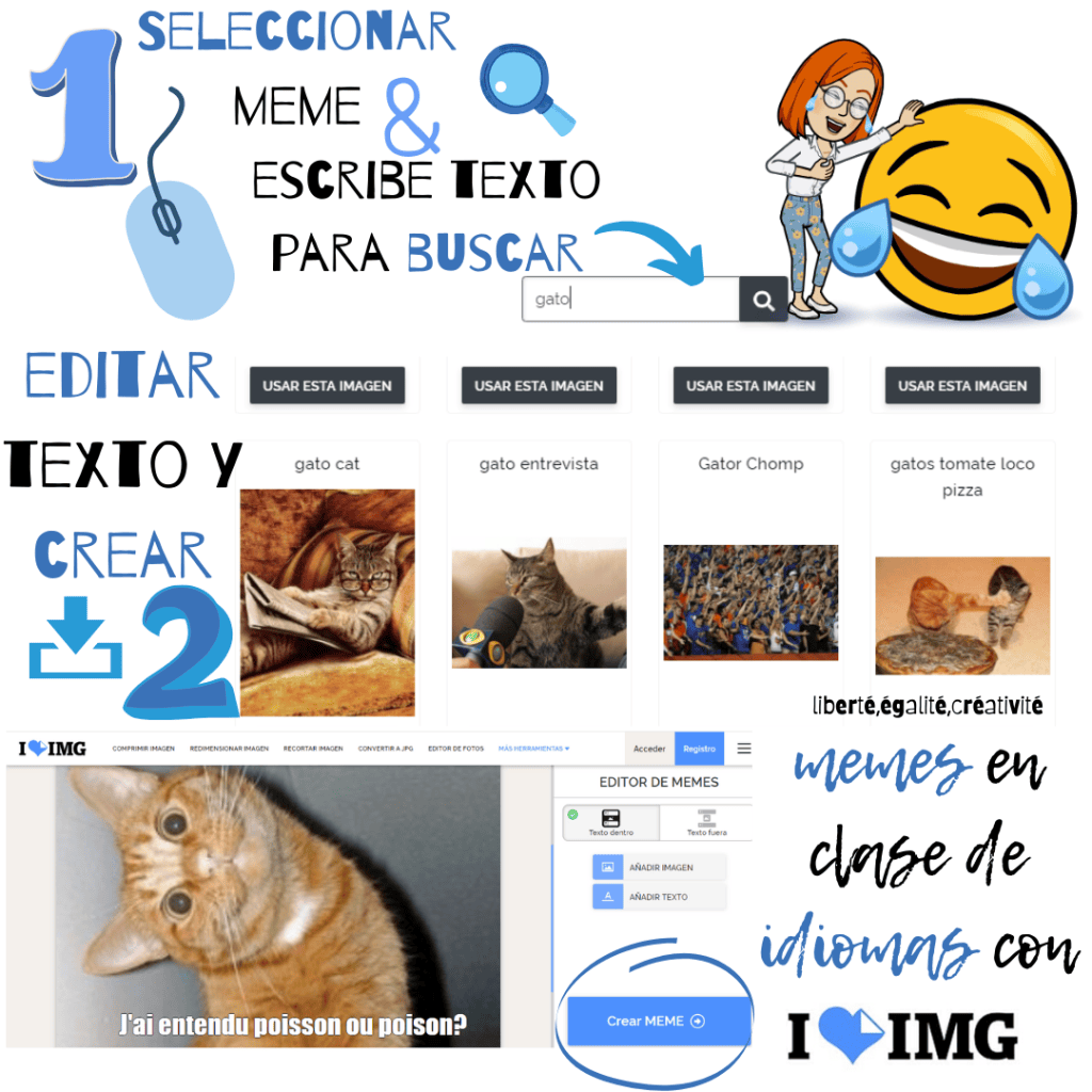 😂Crear memes en clase de idiomas😂 – Liberté, Égalité, Créativité