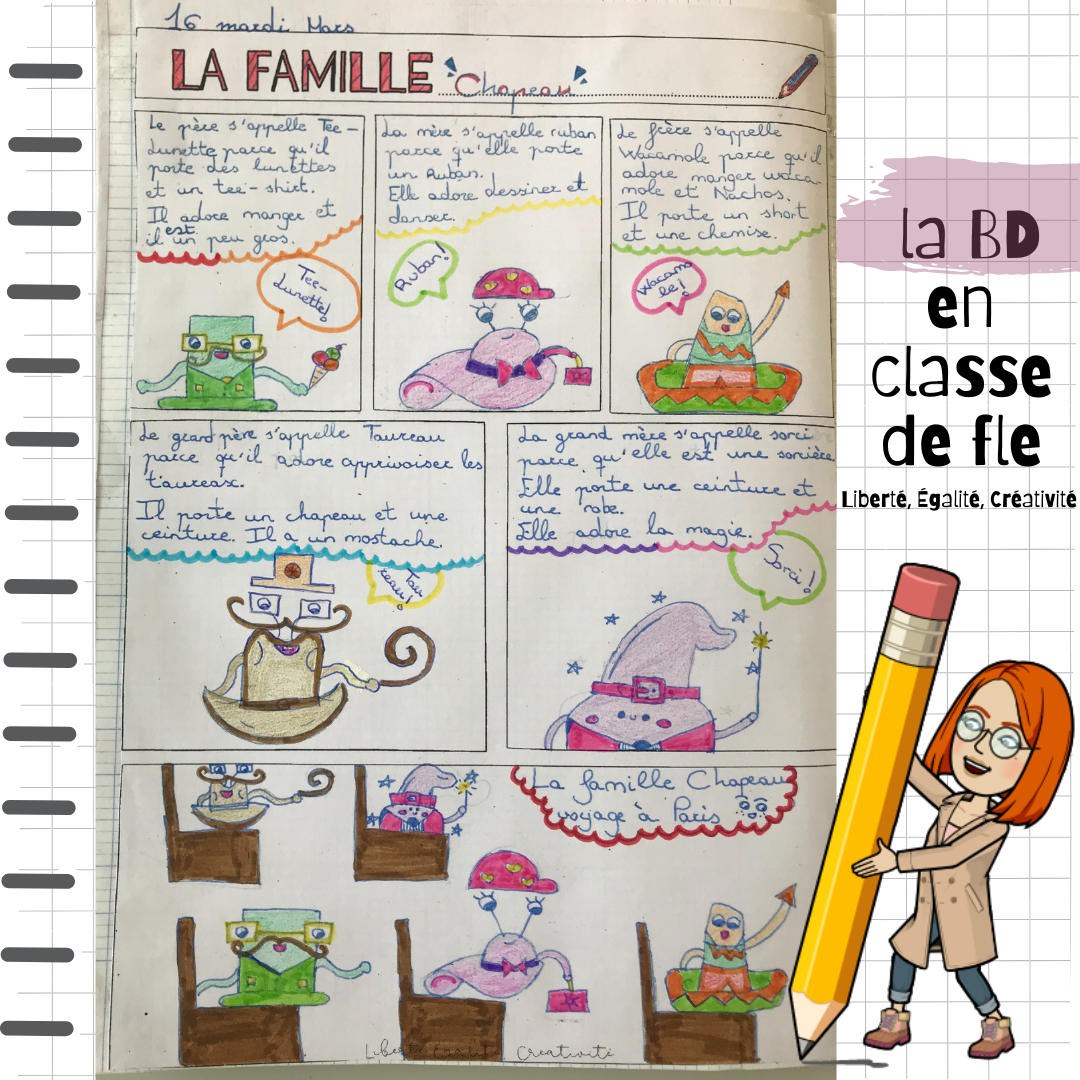 📝🇫🇷La BD en classe de FLE📝🇫🇷 – Liberté, Égalité, Créativité