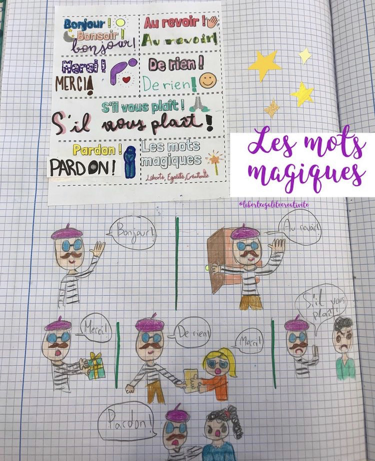Les mots magiques🪄🪄 – Liberté, Égalité, Créativité